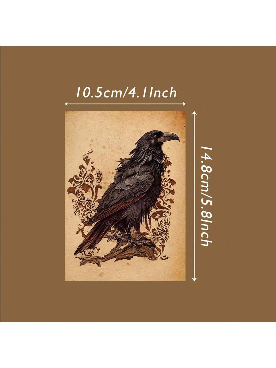 8 Sheets Horror Theme, Skull Rose Scrapbook Paper, Scrapbooking ...