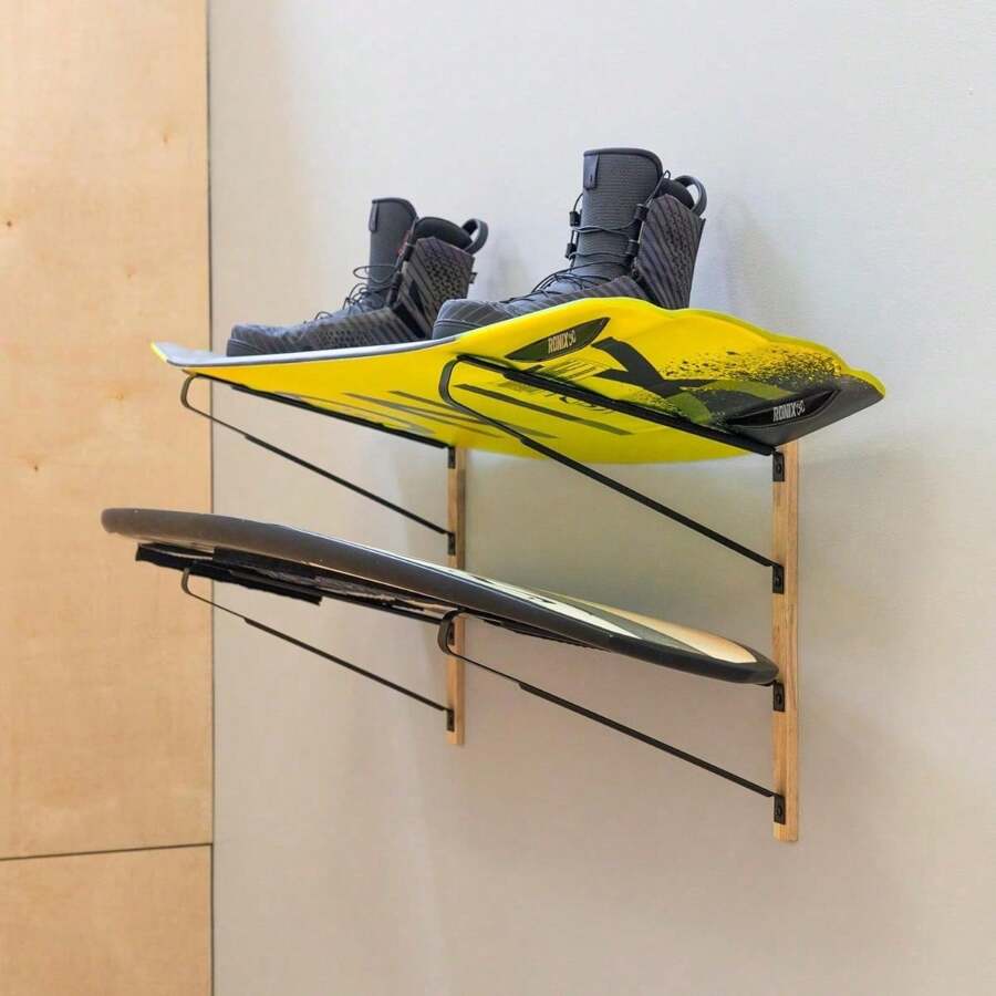 Wakeboard Storage Rack, Wall Mount Water Ski And Wake Surf Board ...
