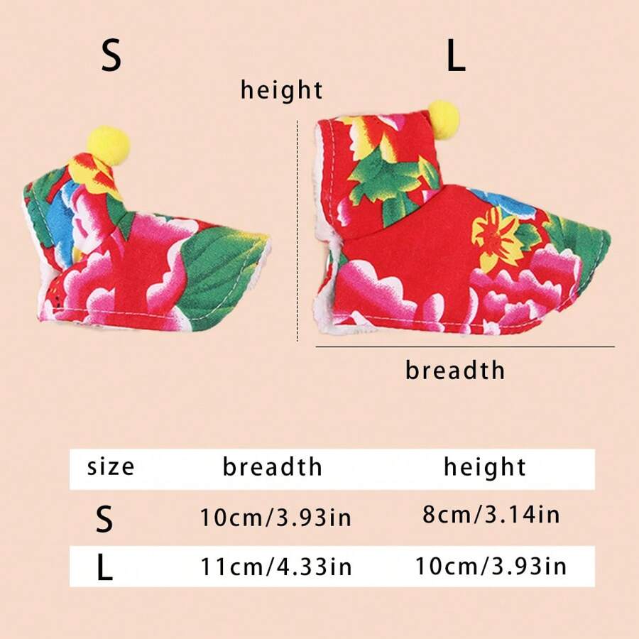 1pc Parrot Warm Cloak Warm Bird Cloth Plush Parrot Bird Cloak Cosplay ...