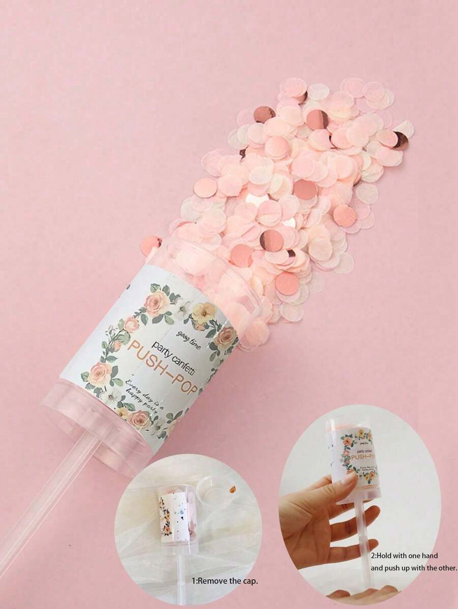 5 Pcs Mini Handheld Push-Pop Confetti Poppers Gift Boxes, Handheld ...
