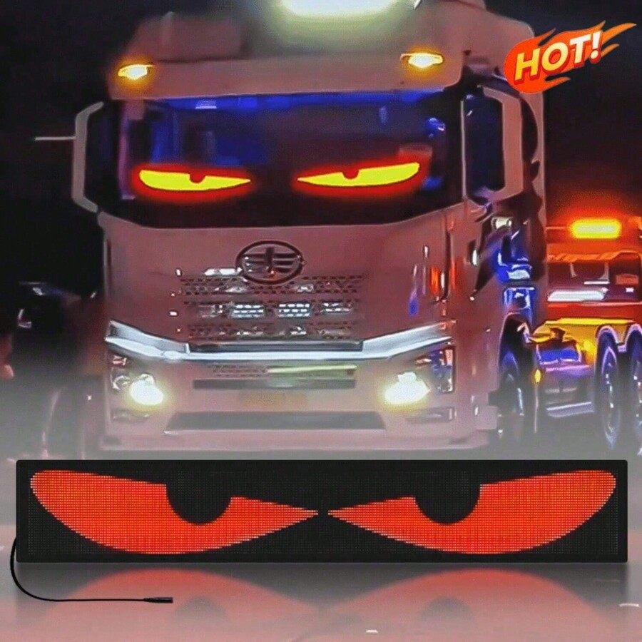 1 Piece Flexible LED Windshield Display For Cars, With Animated ...