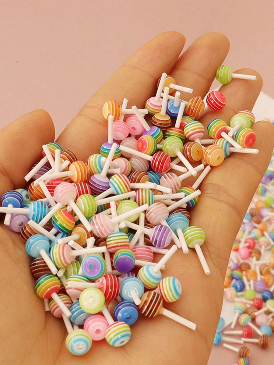 Doll House Miniature Food Play Mini Colored Candy Simulation Lollipop ...