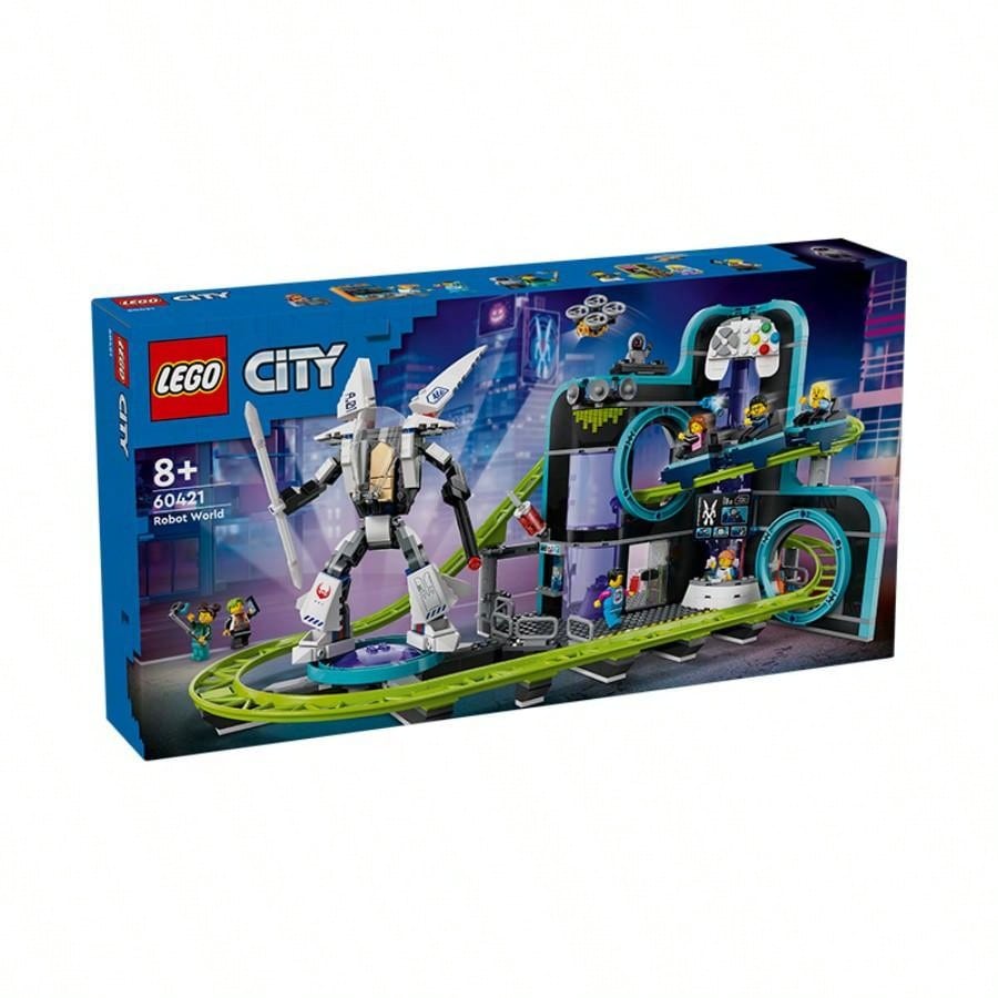 LEGO City 60421 Robot World Roller Coaster Amusement Park Children's ...