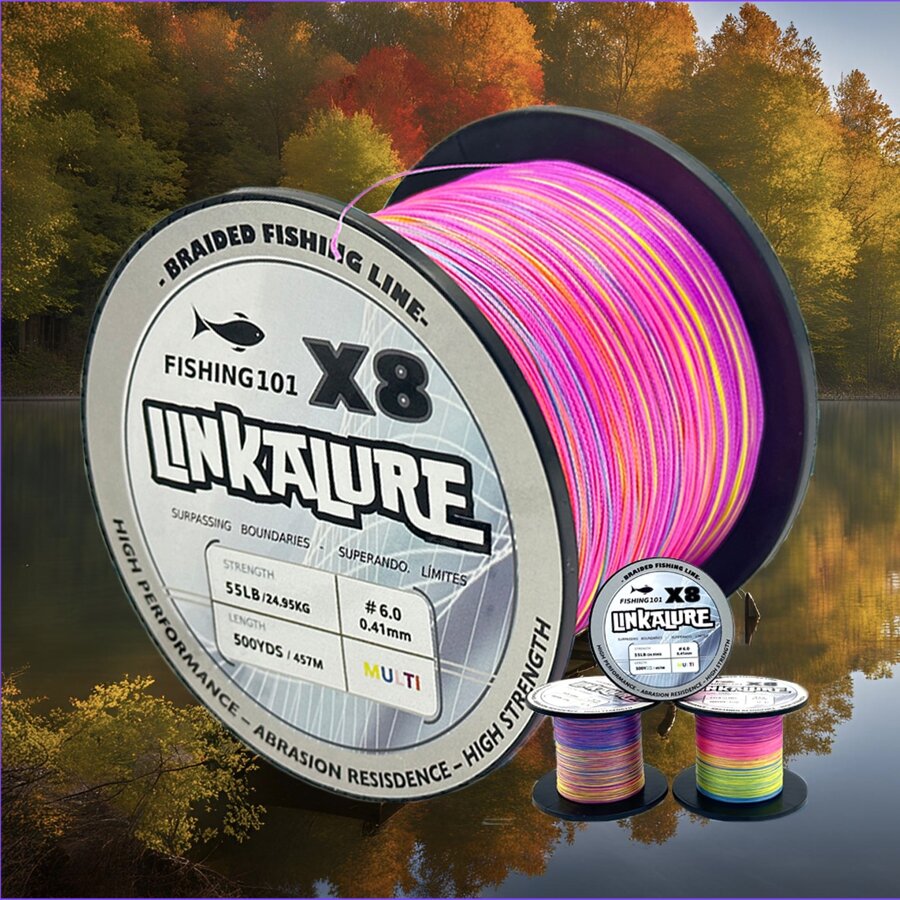 275m/300yds,457m/500ydsSuper Strong 10-55LB Test 8-Strand PE Braided ...