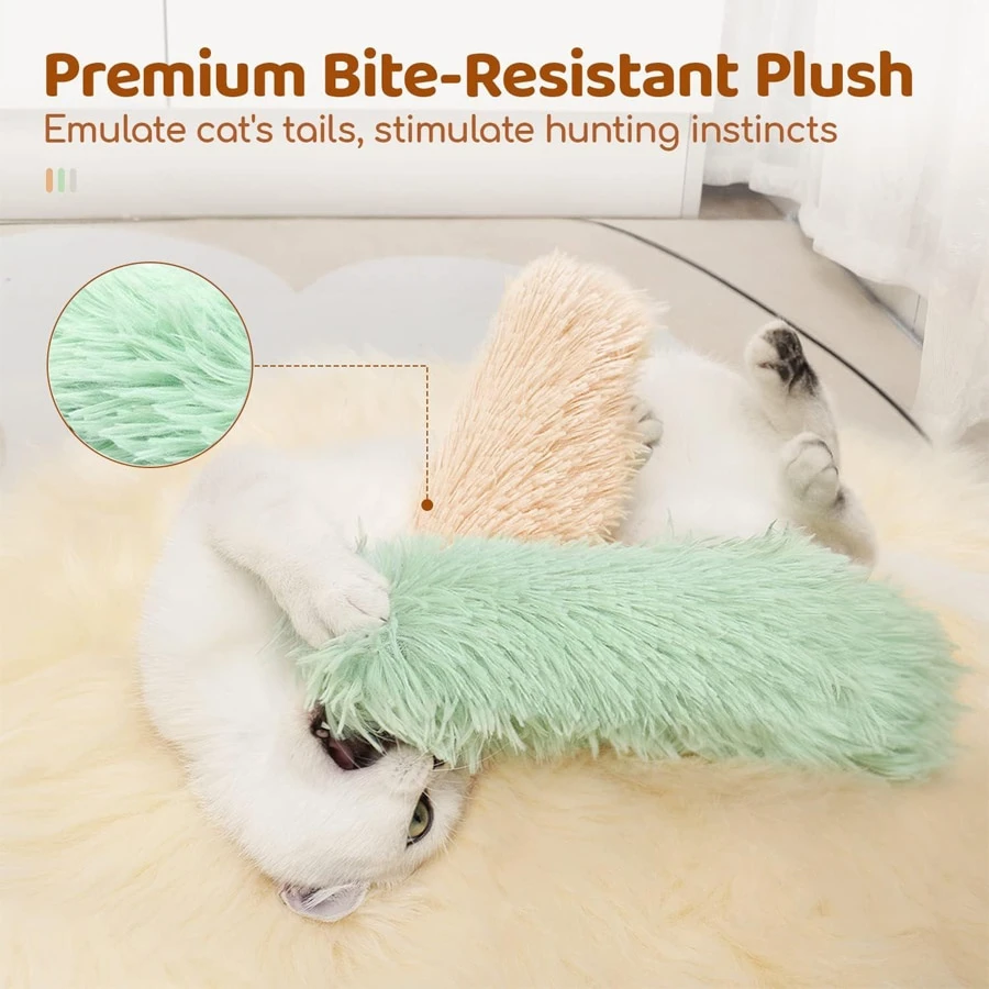 1pc Cat Toys Cat Pillows, Soft And Durable Wrinkle Sound Catnip Toys ...