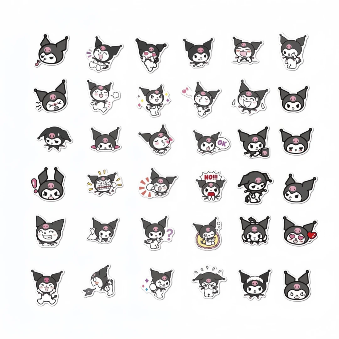 Sanrio 50PCS Stickers Kawaii Stickers Mom Dad Grand Mother Father ...
