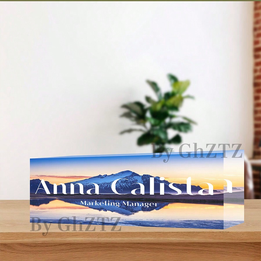 Personalized Desk Name Plate, Custom Acrylic Name Plates For Desks ...