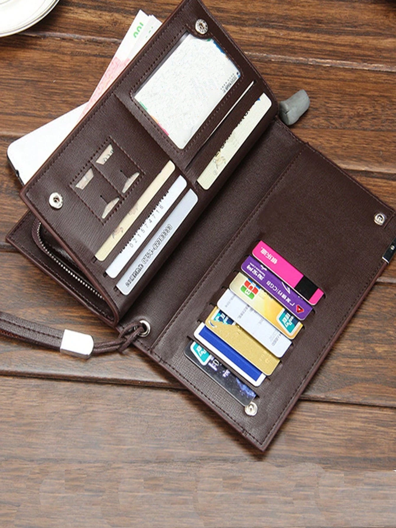 Men's Wallet Multi-Functional Zipper Clutch European And American Style ...