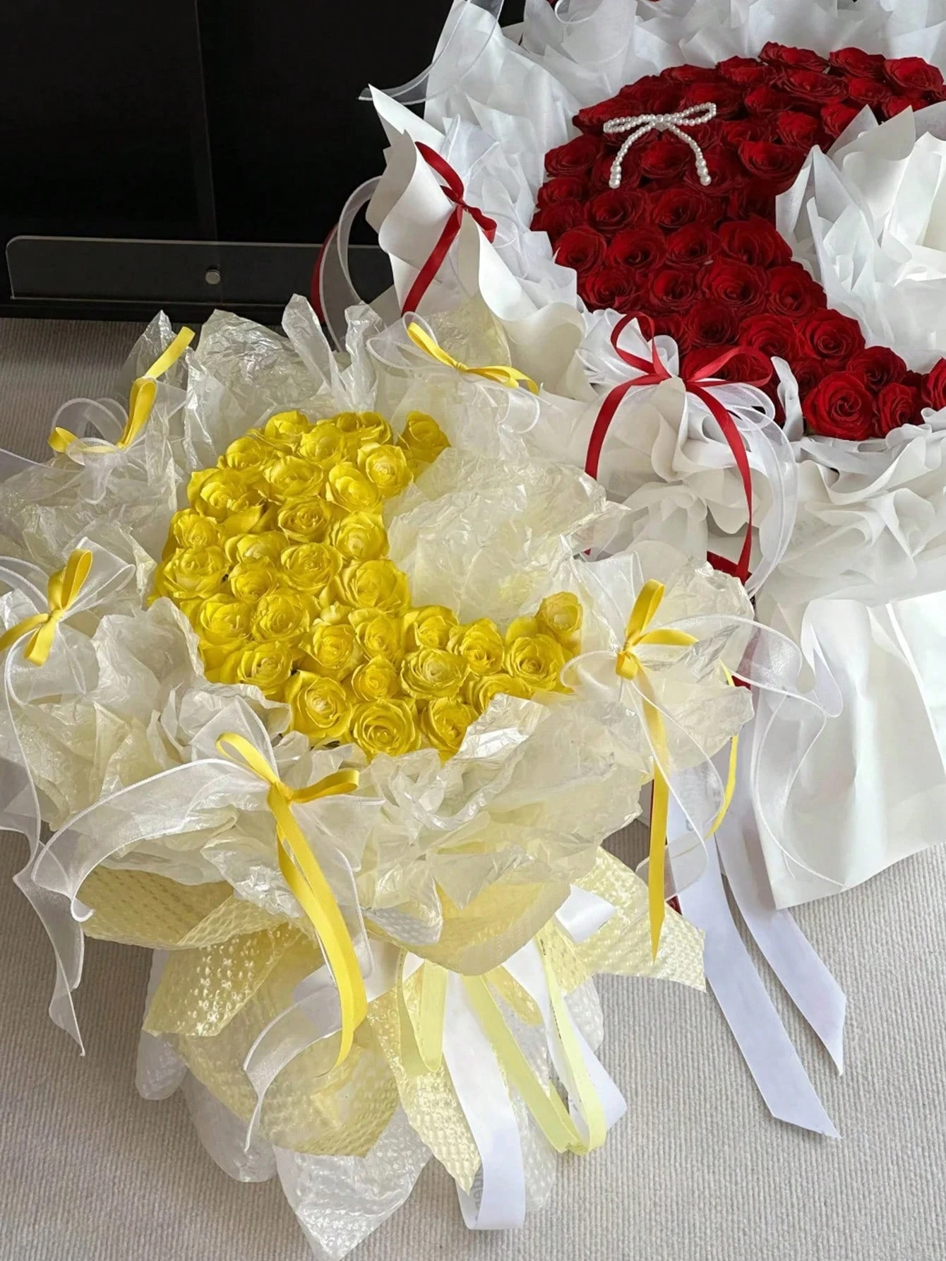 Plastic Flower Arrangement Holders Set - Heart & Moon And Stars, 18 ...