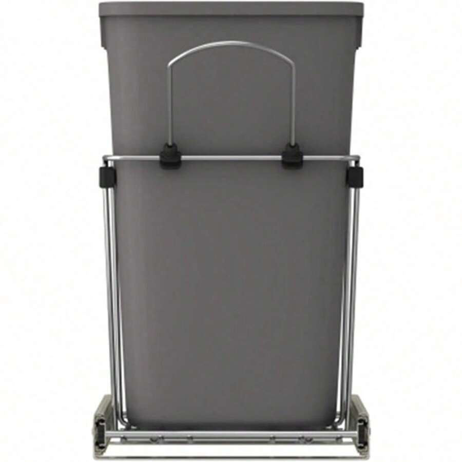 Pullout Trash Can For Under Kitchen Cabinets 35 Qt 12 Gallon Garbage ...
