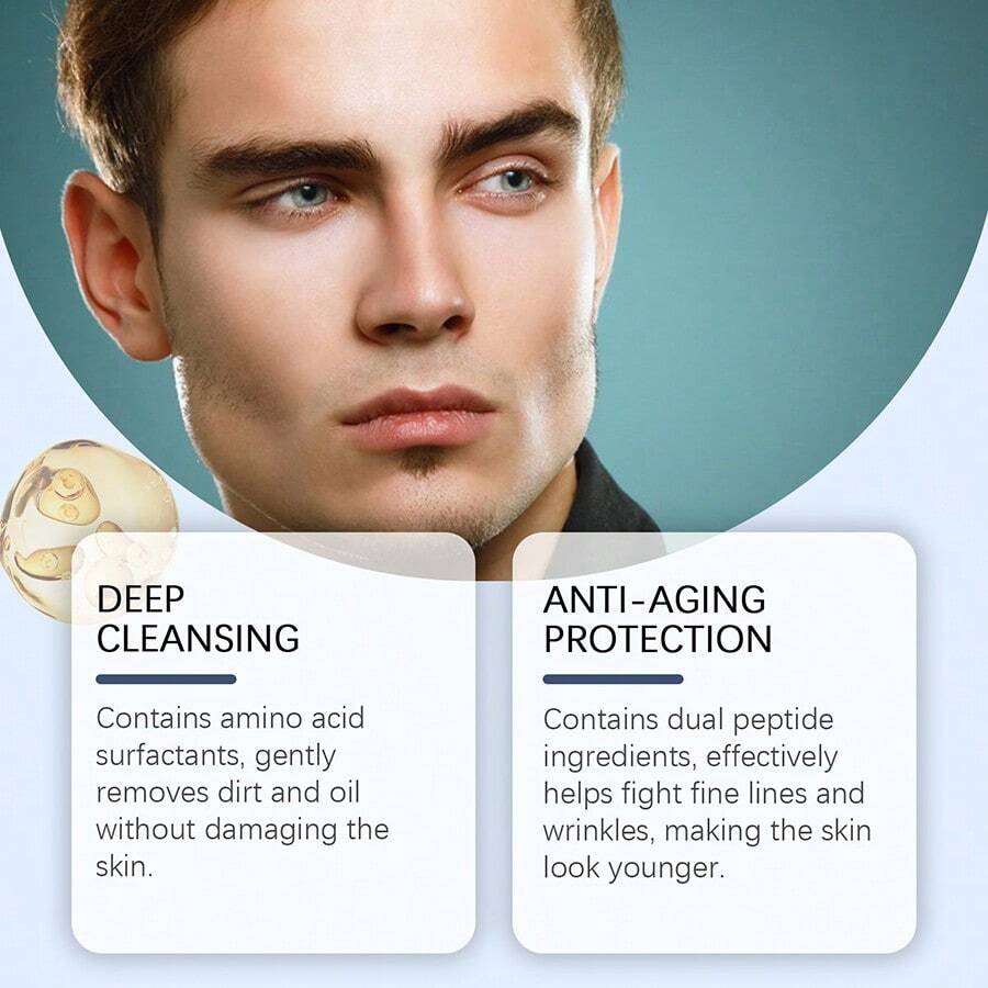 KORMESIC Men's Volcanic Mud Face Cleanser - Deep Cleansing, Strong Oil ...