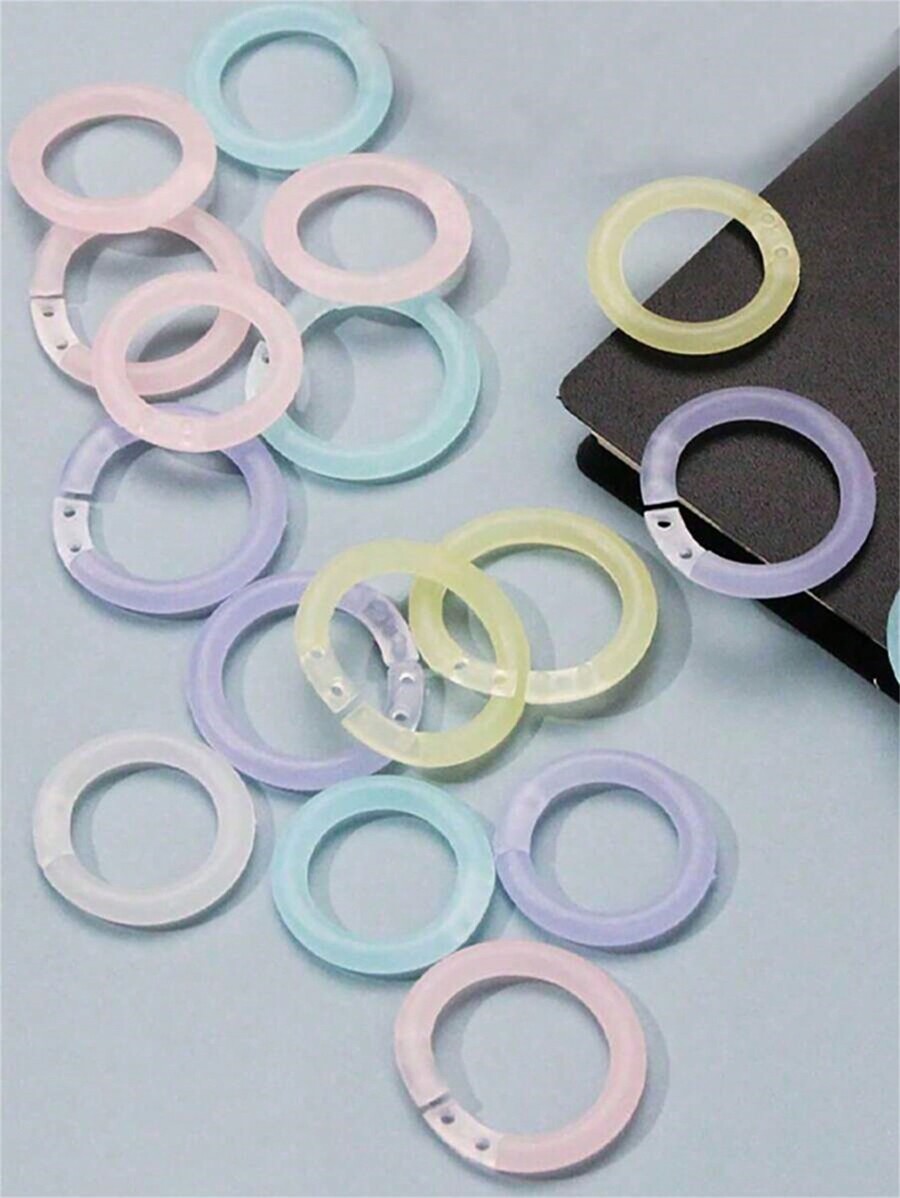 10 Pieces - Random Colored Transparent Plastic Binding Comb, Used For ...