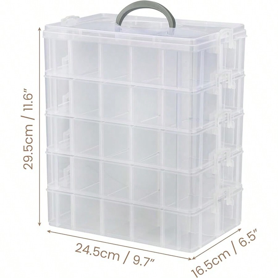 Sortierbox für Kleinteile mit 50 Fächern - Aufbewahrungsbox mit Fächern ...