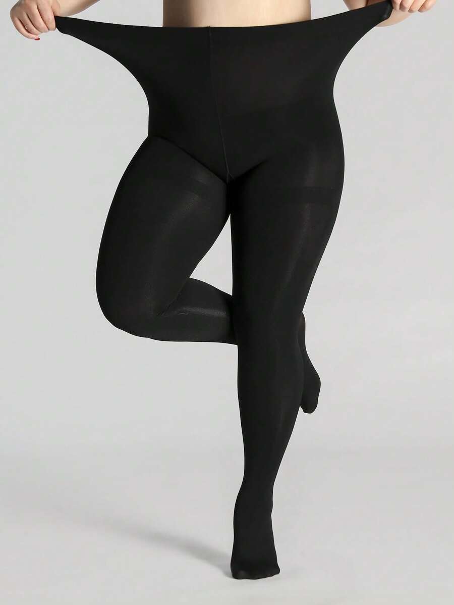 Women Plus Size Pantyhose Tights 100Kg Lady Stretchy Seamless Stockings ...