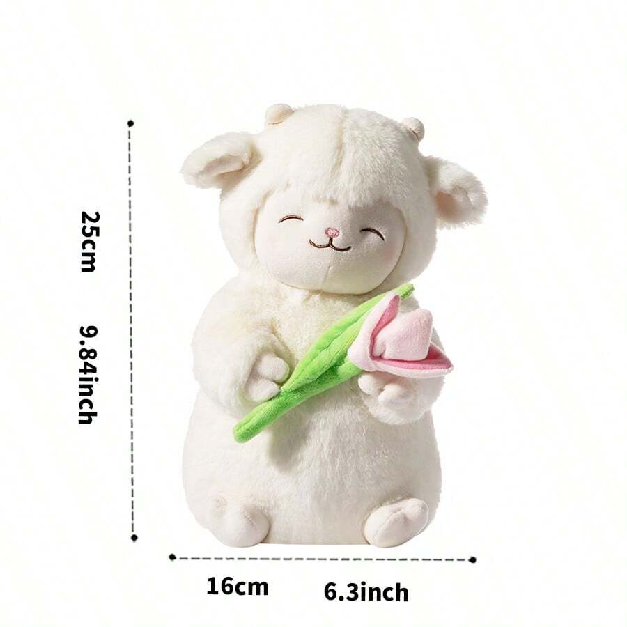 Miniso MINISO Tranquil White Lamb Plush Doll - Cuddly Lavender Holder - Aesthetic And Comforting ...