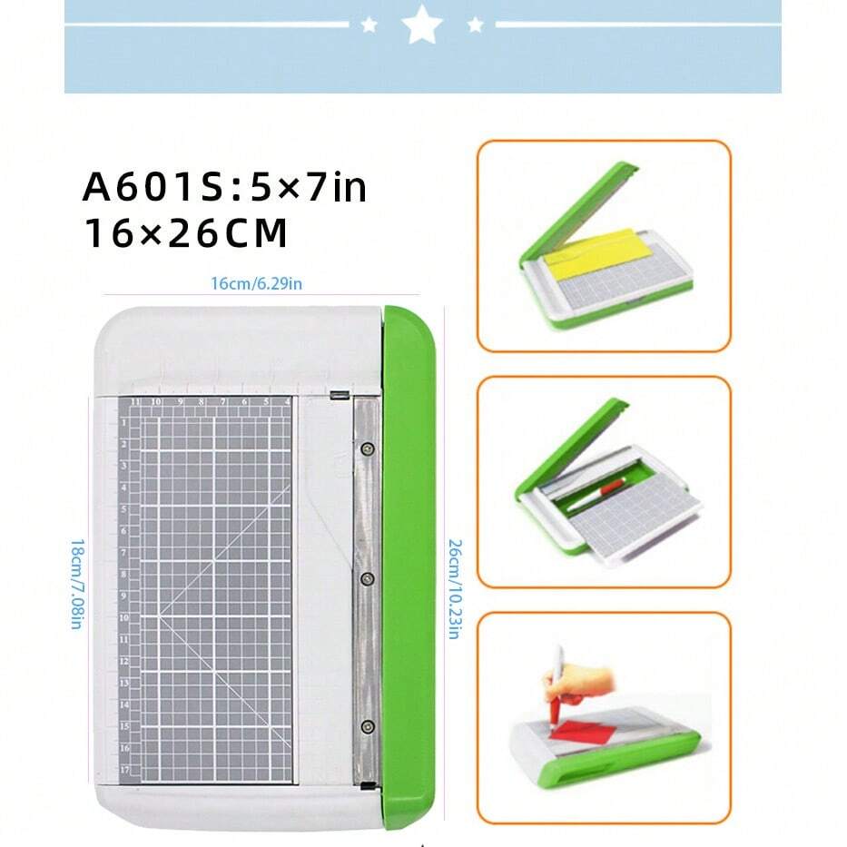 Portable Side-Knife Paper Cutter, Manual Paper Trimmer, Cutting Tool ...
