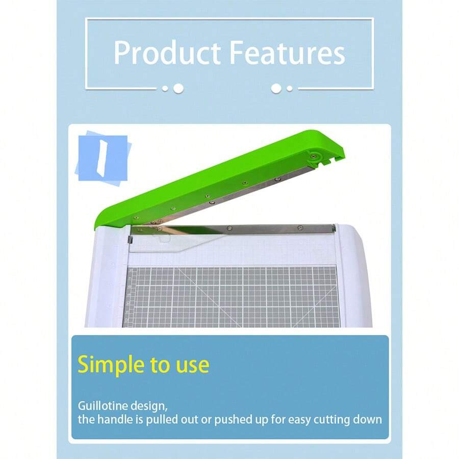 Portable Side-Knife Paper Cutter, Manual Paper Trimmer, Cutting Tool ...