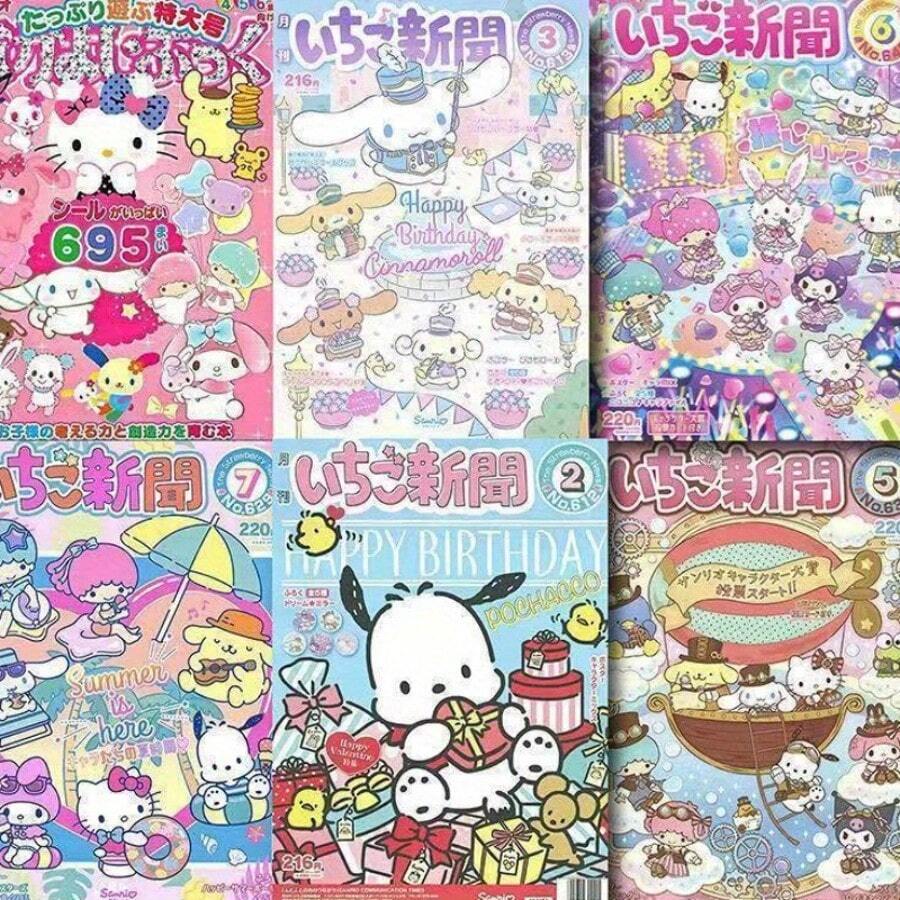 Sanrio Sanrio 24pcs Hello Kitty Poster Set - Anime Themed Wall Art For ...
