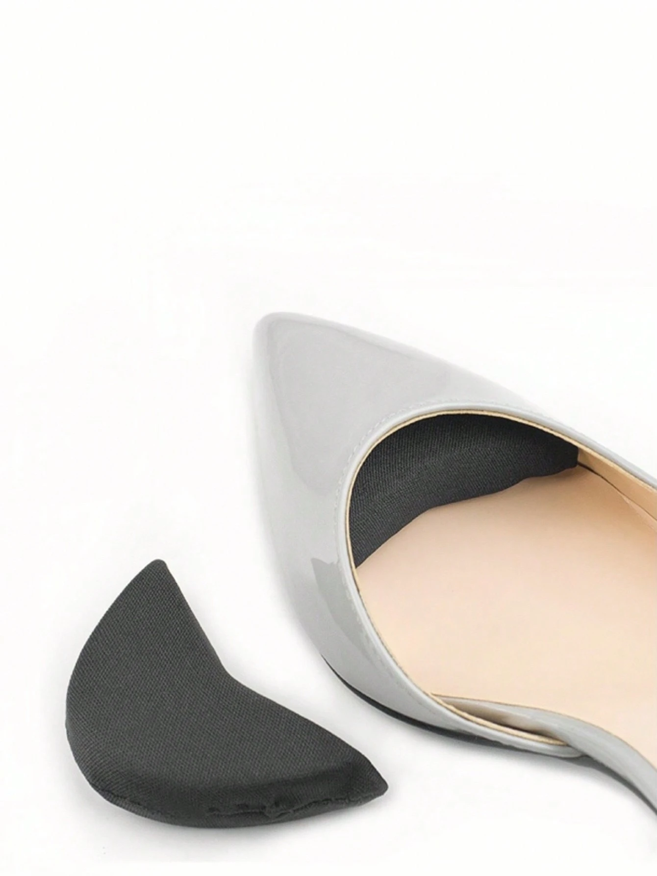 1 Pair Black Foam Toe Plugs, Shoe Protector Inserts To Convert Smaller ...