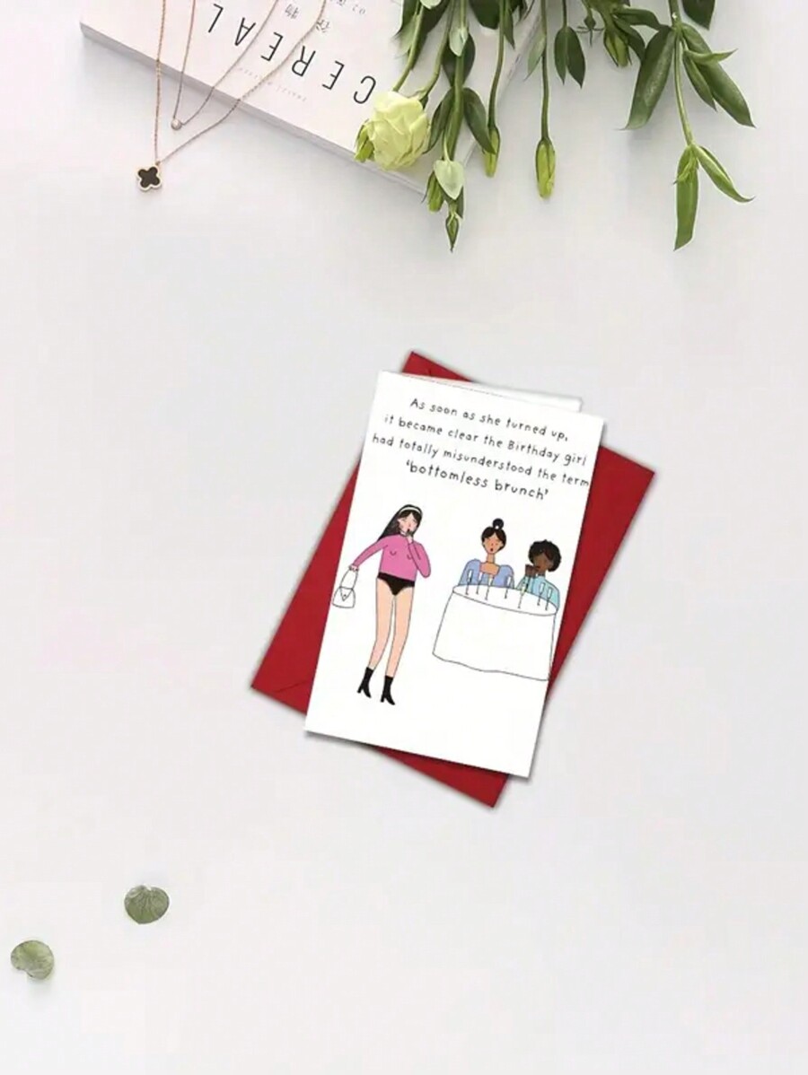 Happy Birthday Nincompoop" Funny Greeting Card With Envelope For Women ...