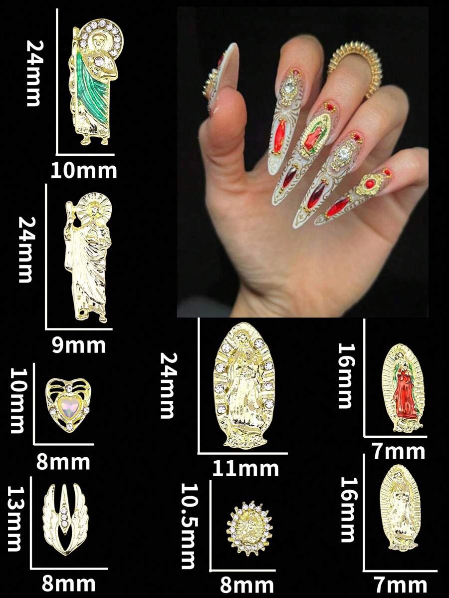 10pcs Santa Maria Design Mixed Style Set Alloy Accessories Decorative ...