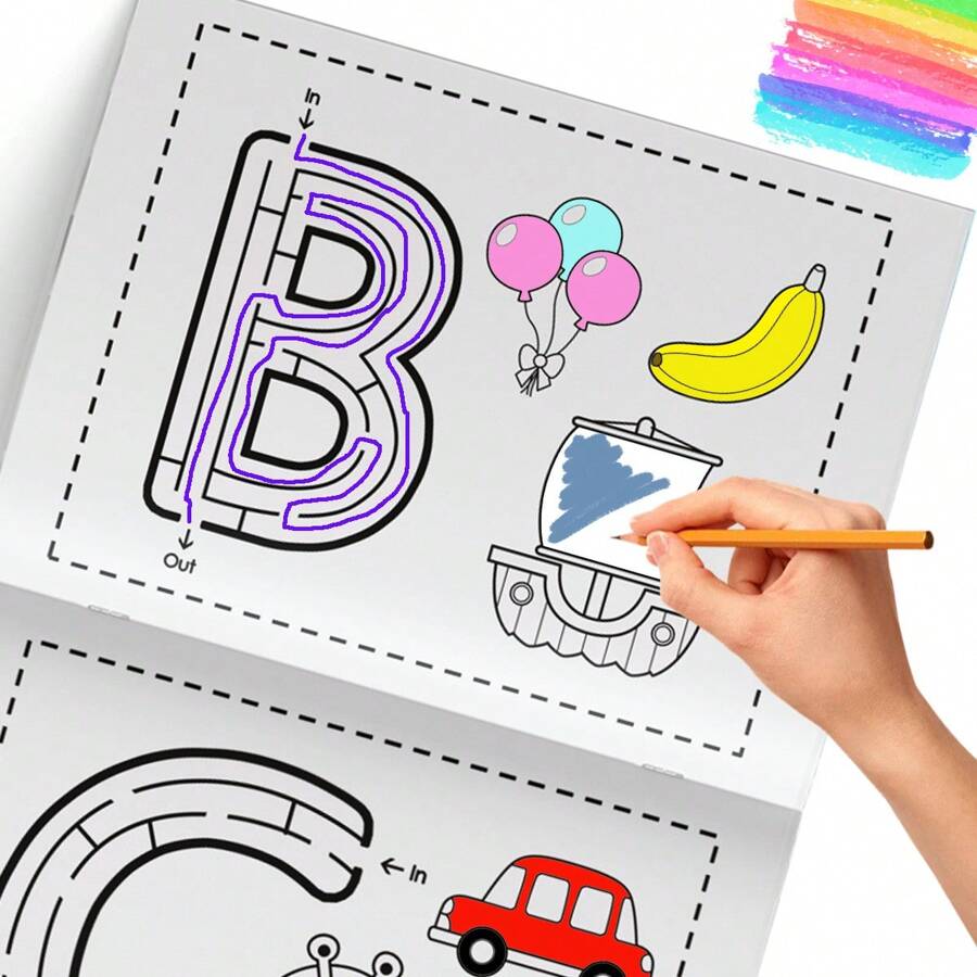 Alphabet Book For Children: Learn And Practice Reading And Writing ...