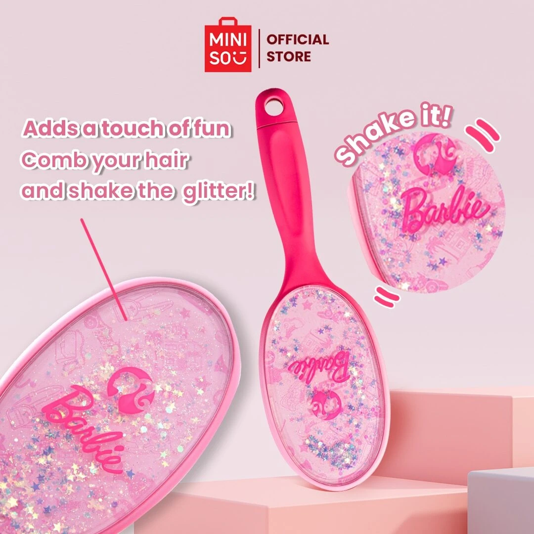 Miniso Barbie Series Upgraded Quicksand Airbag Massage Comb Anti-Static ...