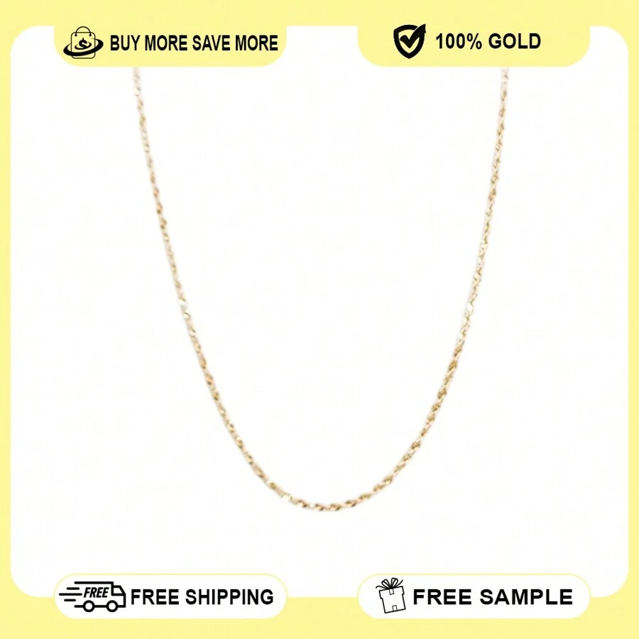 Rope Hollow Super Light Chain 14K 16x2 | SHEIN USA