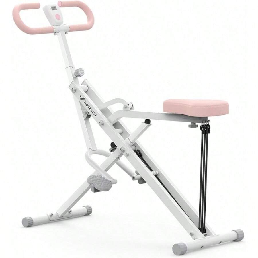 MERACH Squat Machine, 2 In 1 Squat Rowing Machine, Easy Setup ...