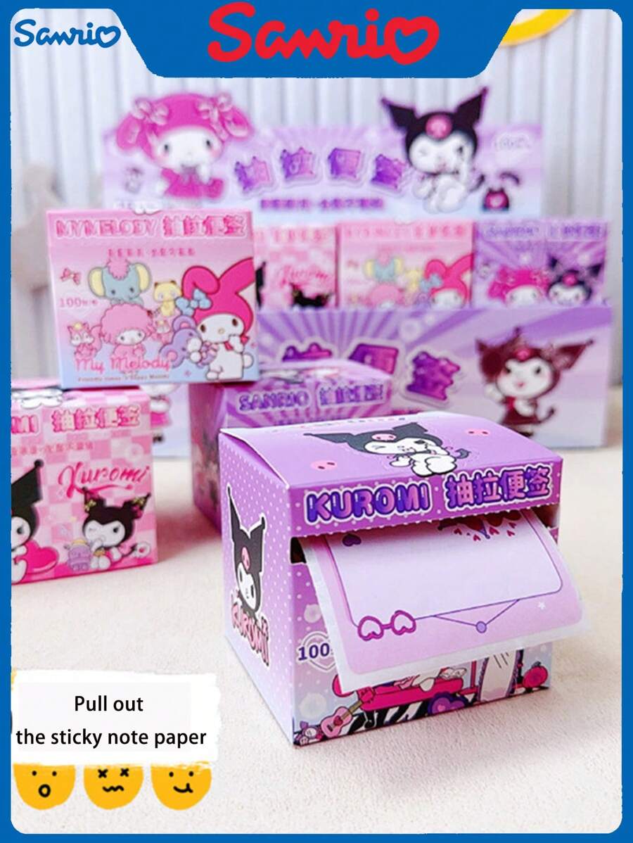 Sanrio 100 vellen Sanrio Cartoon Pull-Out Sticky Notes, klevende ...