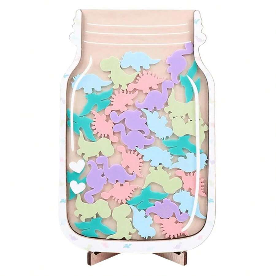 Wooden Megnetic Reward Jar With Standing Base Motivational Jar Good ...