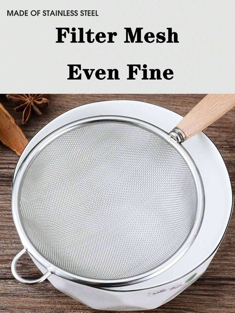 1pc Stainless Steel Hand-Held Flour Sifter - Automatic Flour Shaker ...