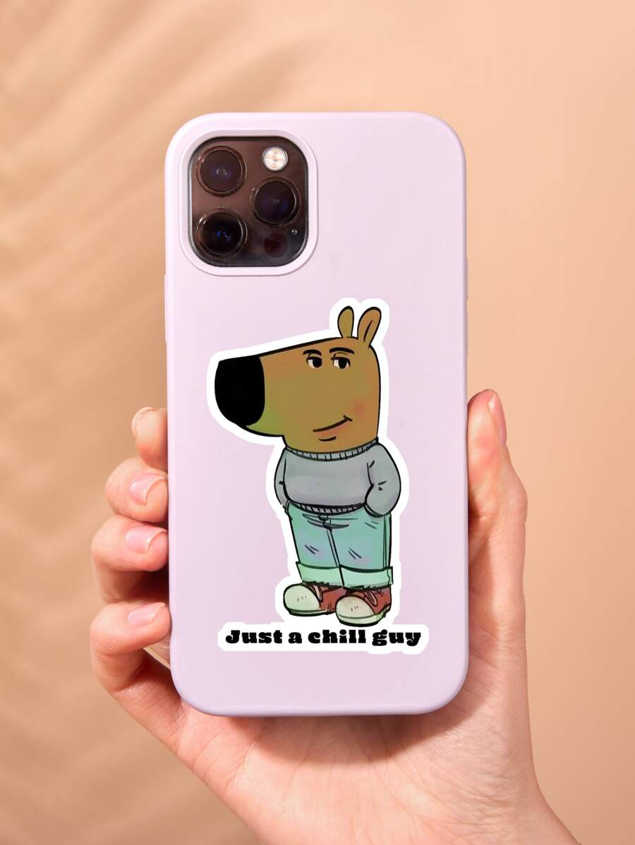 Just A Chill Guy Meme Cut-Out Stickers - Cute & Funny Character ...