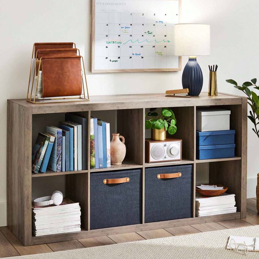 Better Homes & Gardens 8-Cube Storage Organizer, Sleek, Open-Back ...