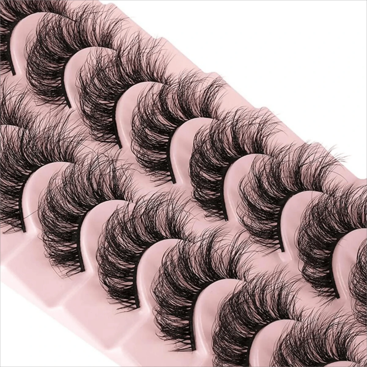 10 Pairs 3D Fluffy False Eyelashes For Dramatic Fake Eyelashes Messy ...