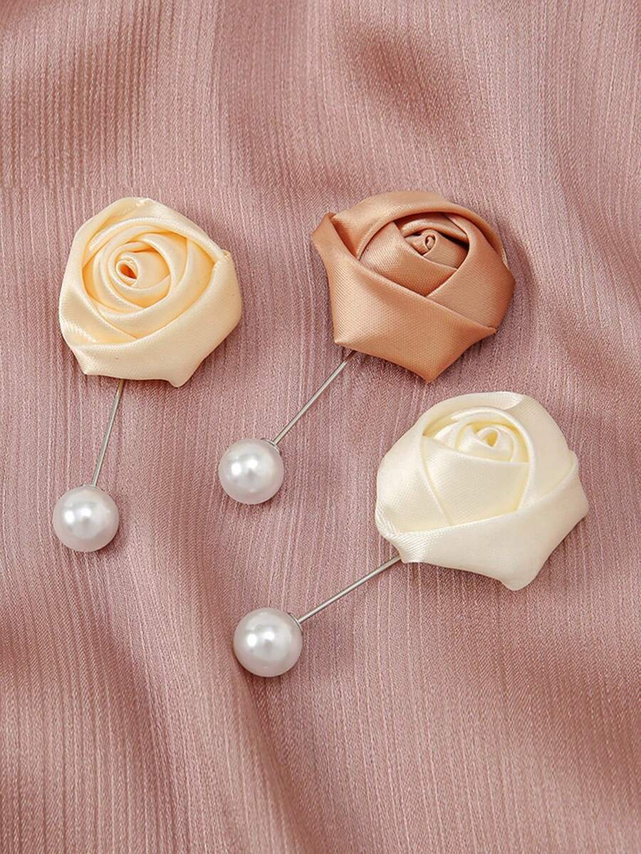 Elegant Camellia Fabric Brooch, Fashion Lapel Pin For Women To Secure ...