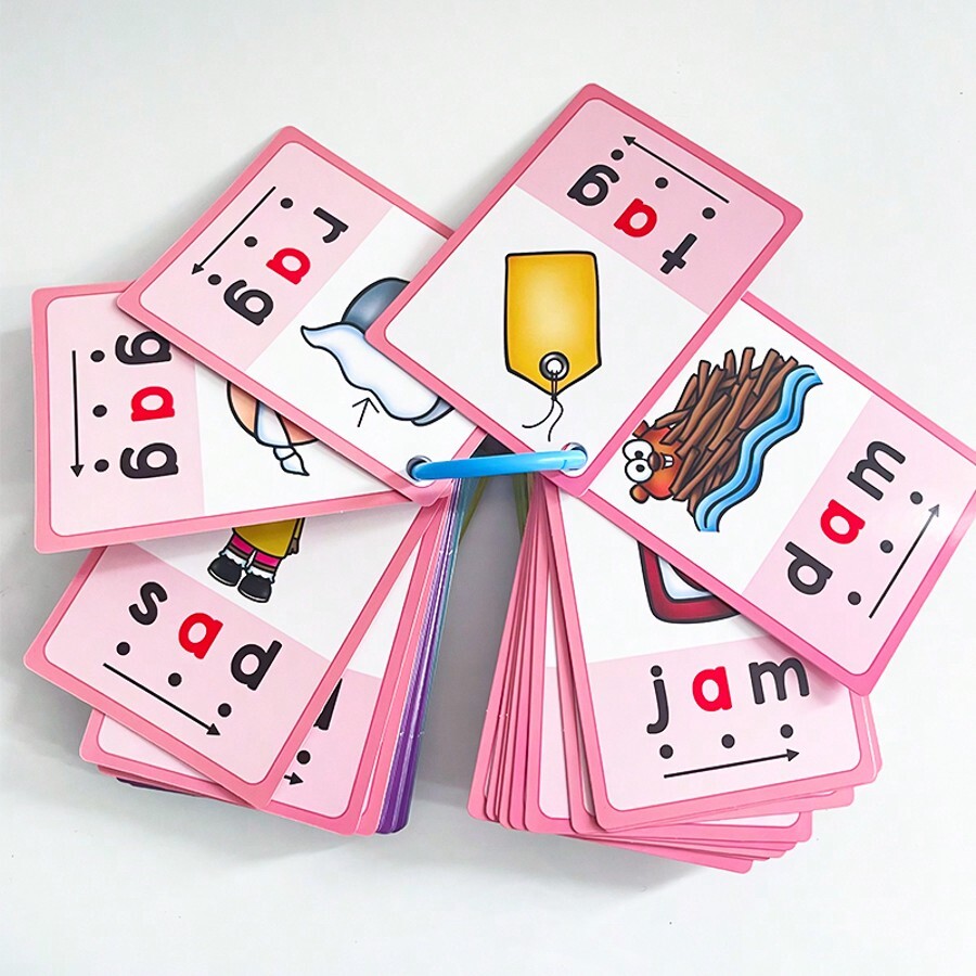 130 Words CVC Words Phonics English Flashcards For Kids Children ...