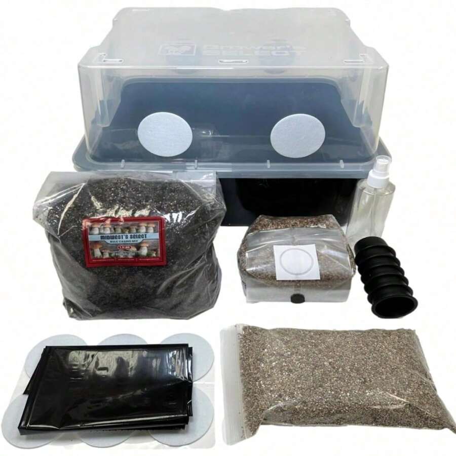 Mushroom Monotub Grow Kit | Complete Mushroom Grow Kit | For Dung ...