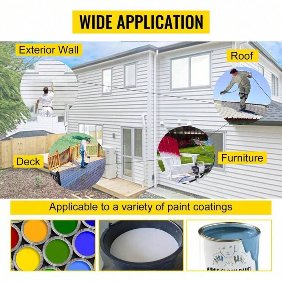 Universal Airless Paint Sprayer Kit, 1 Set Professional Paint Spraying ...