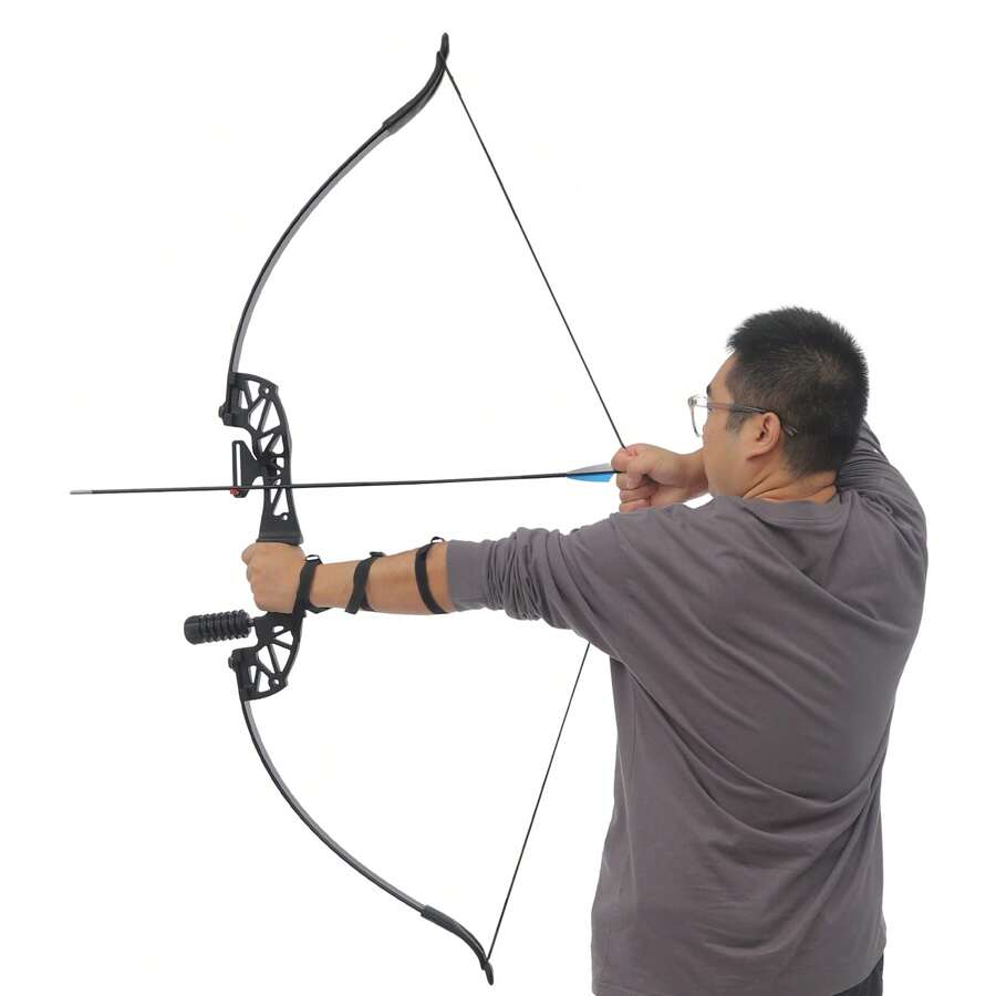 Hunting Recurve Bow Basic Kit, Split-Type Entry-Level Non-Linear Draw ...