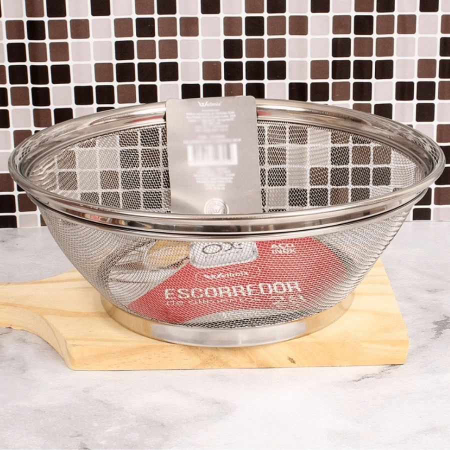 Multipurpose Stainless Steel Food Drainer Pasta Basket Large Steel for ...