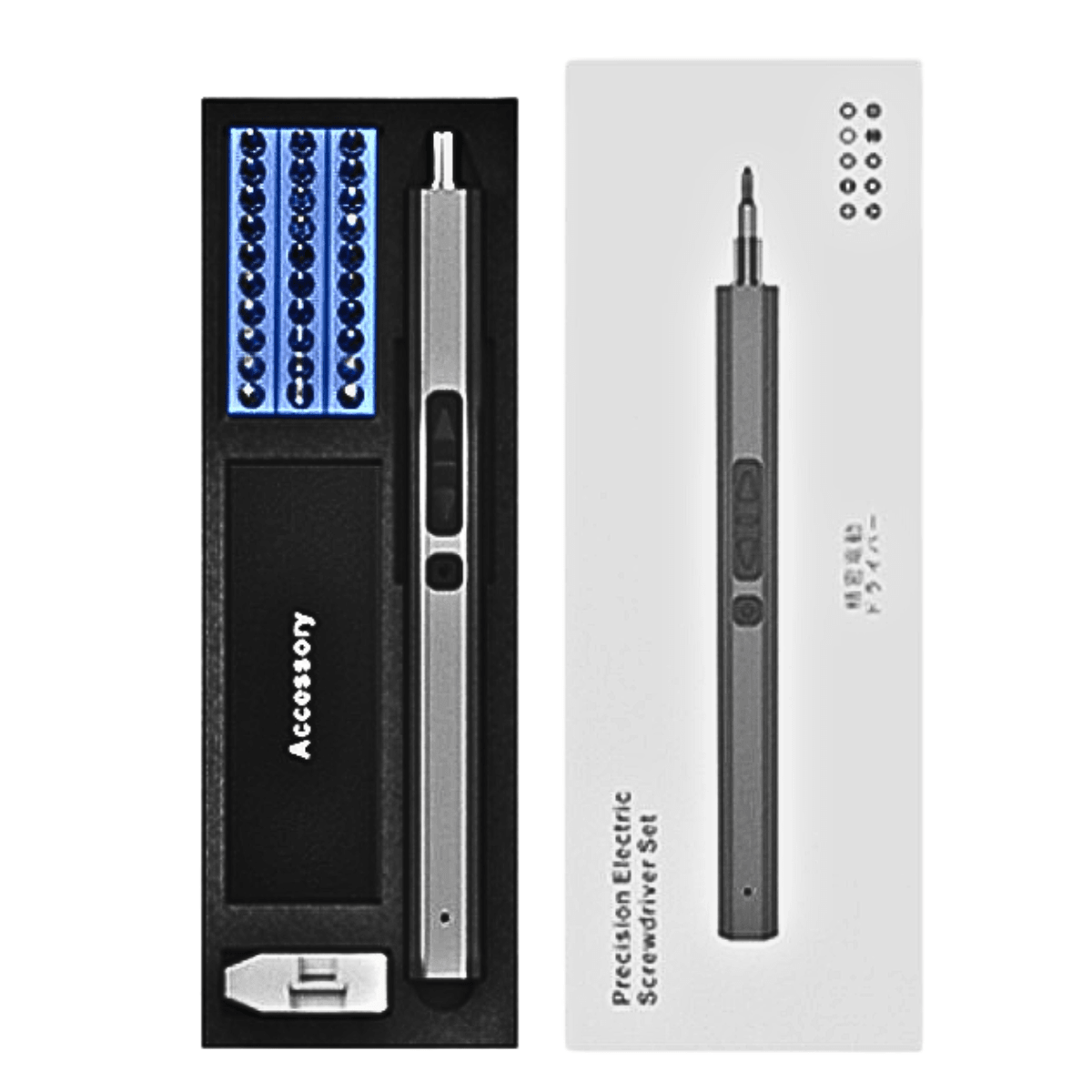 Multi-Function Mini Precision Electric Screwdriver Set Rechargeable LED ...