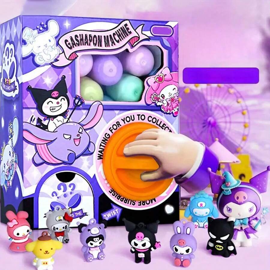 Sanrio 6 STÜCK/Set Sanrio Mode Twister, zufällig 6 Sanrio Charaktere sammeln, Blind Box Puppen ...