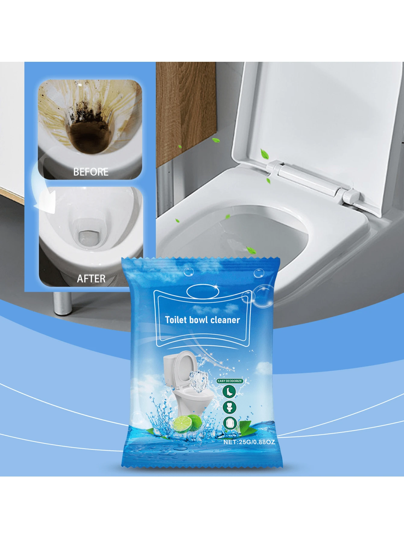 Toilet Bowl Cleaning Powder: Easy To Remove Toilet Bowl Stains And ...