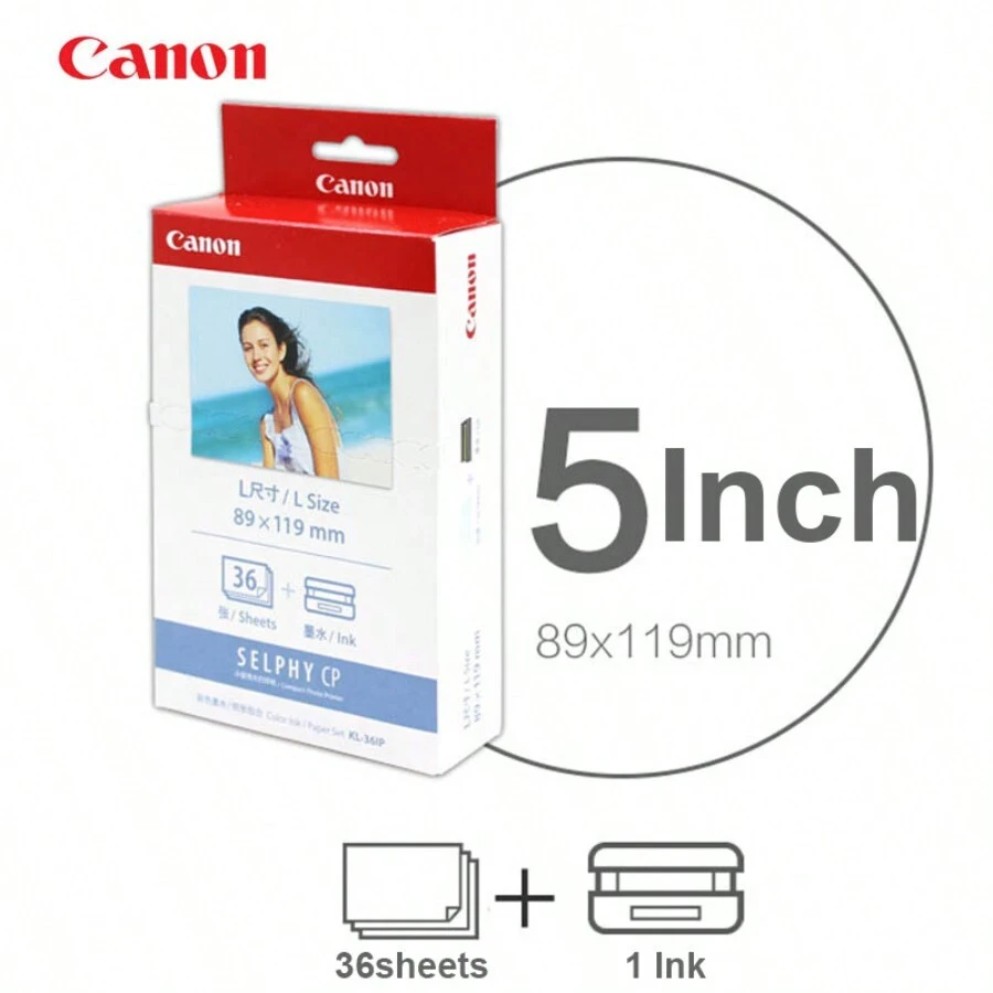 Canon KL 36IP 5 Inch For Canon Selphy Photo Printer CP800 CP910 CP1200 canon-kl-36ip-5-inch-for-canon-selphy-photo-printer-cp800-cp910-cp1200