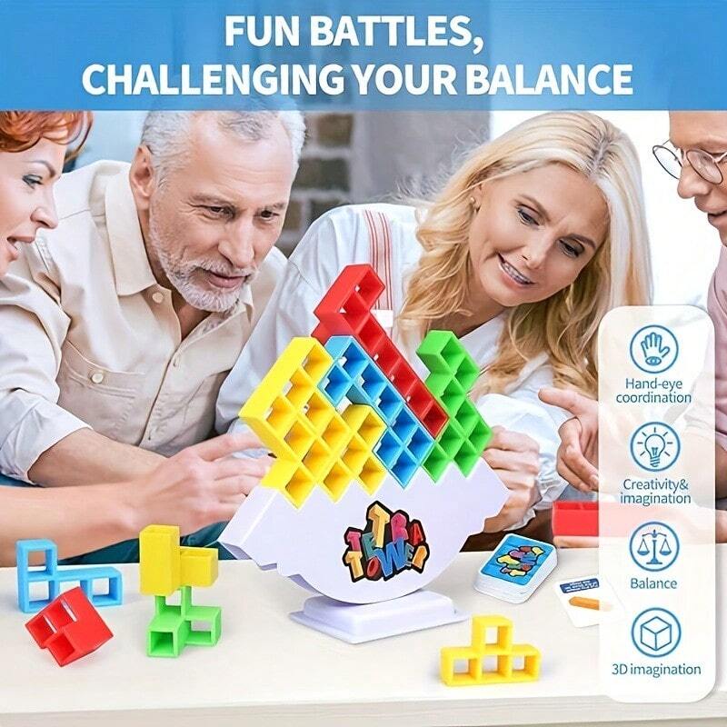 Stack Attack Game - Virus Interactive Balancing Block Stacking Board ...