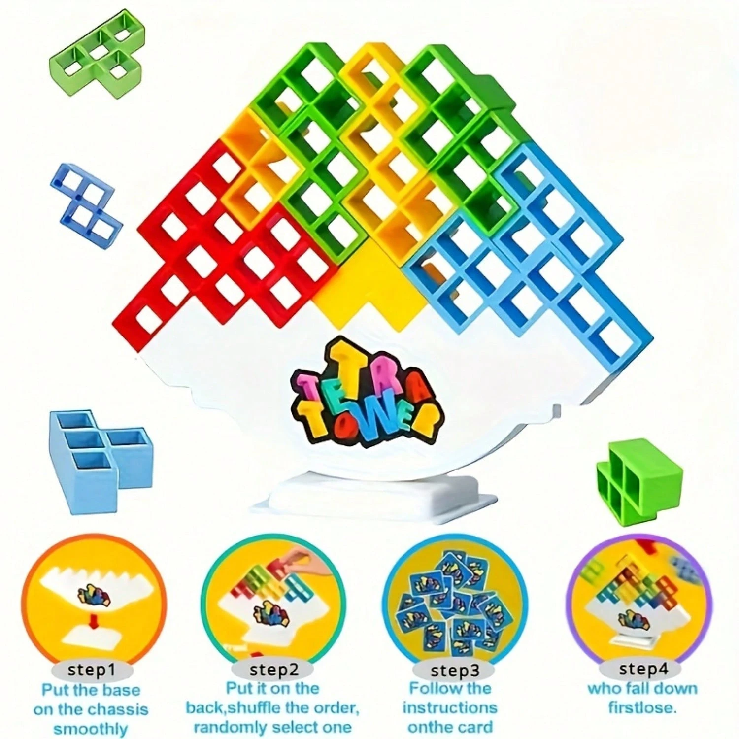 Stack Attack Game - Virus Interactive Balancing Block Stacking Board ...