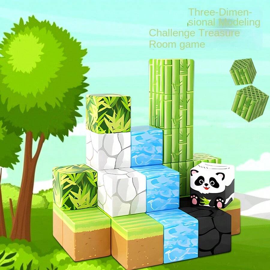 Children's Animal Themed Magnetic Building Blocks - Puzzle Plastic ...