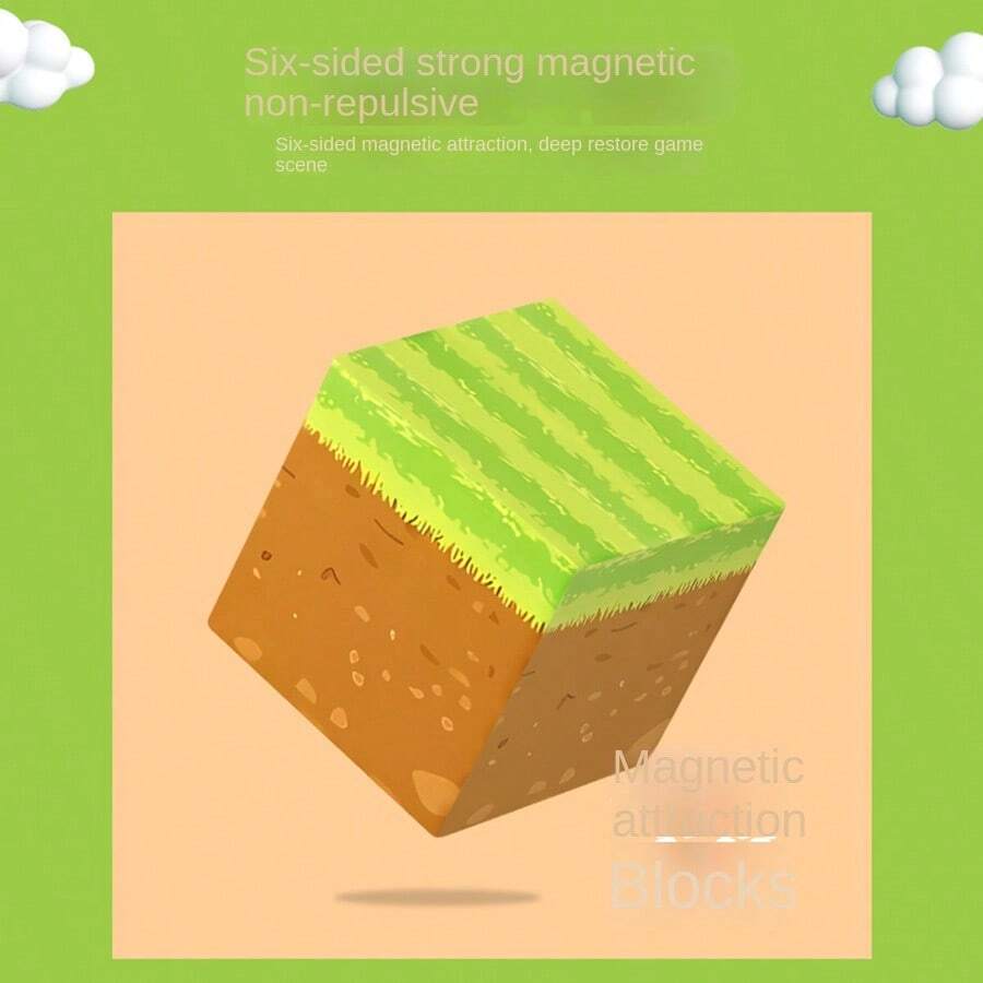 Children's Animal Themed Magnetic Building Blocks - Puzzle Plastic ...