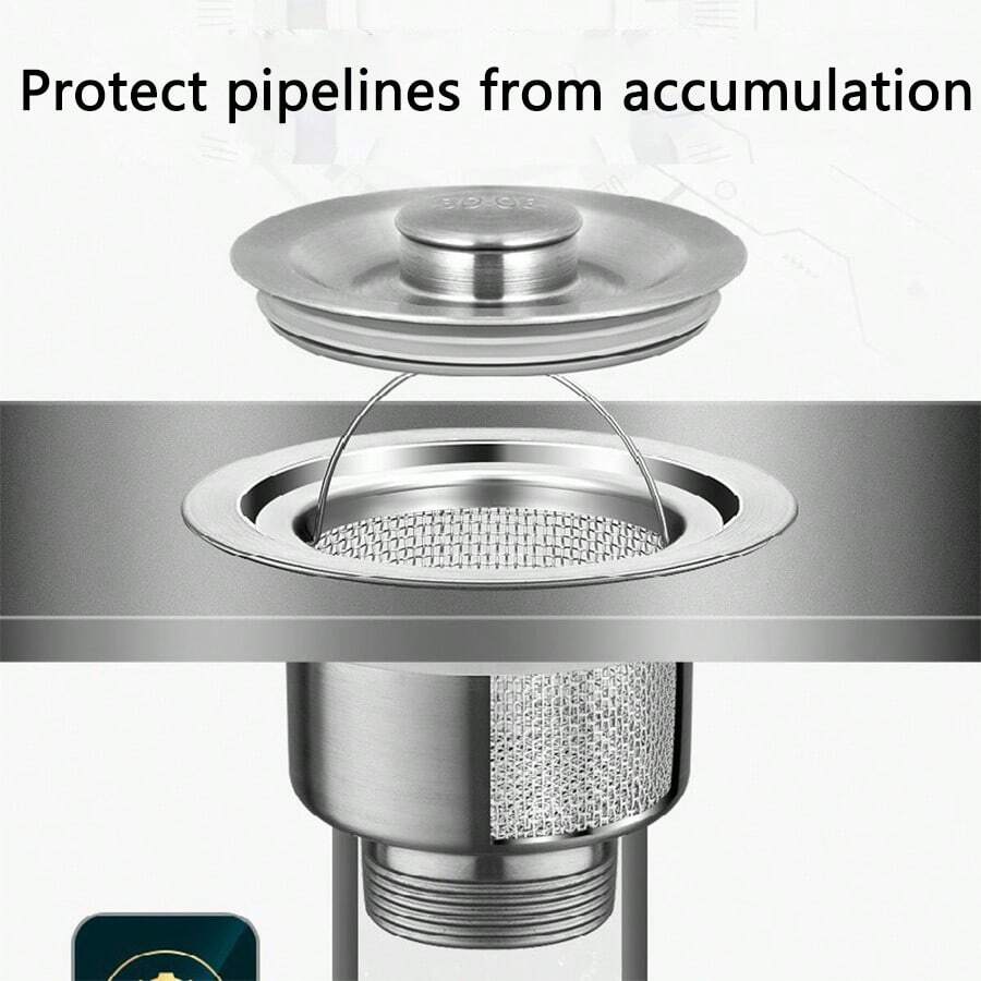 Stainless Steel Drain Filter Net, Kitchen Sink Strainer, Floor Drain ...